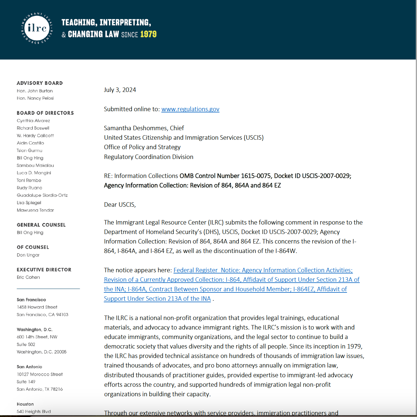 Areas of Expertise | Immigrant Legal Resource Center | ILRC